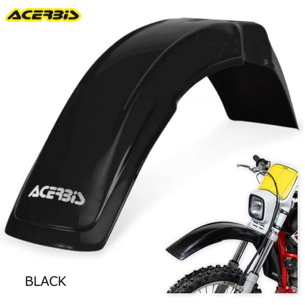 クラシックデザインの汎用フロントフェンダー■ 商品情報・品番： AC-82-00BK・品名： ACERBIS NOSTフロントフェンダー・COLOR： BLACK　(ブラック)【重要！ご注文前に必ずご確認下さい】・店舗での販売価格と異なる場...