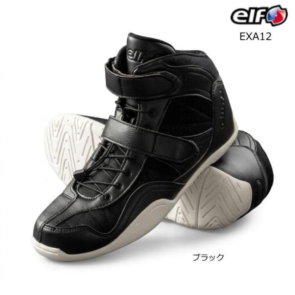 elfのメッシュライディングシューズバイク+クルマを愉しむ6輪スタイルの通気性特化モデル■ 商品情報・品番： EXA12・品名： elf　EXA12・COLOR： ブラック・SIZE： 23.0cm、24.0cm、25.0cm、25.5cm...