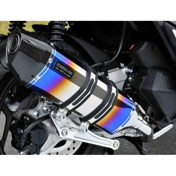 商品名： CORSA-EVOII ヒートチタンサイレンサー　政府認証品番： G1015-65-001重量： 3.15kg【純正5.05kg】音量： 86.0db【純正84.0db】  タイプ: フルエキゾースト対応車種： PCX160 20...