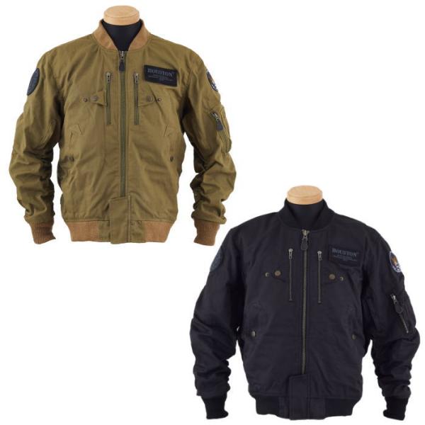 【旧モデルのため処分特価】商品名：ヒューストン　MA-1 COTTON DRAGON M/C JACKET品番：HTVA-2424◆商品特徴肩・肘・背中・胸部4点パッド標準装備（CE規格）※RS-TAICHI社製プロテクター（別売）装着可能...