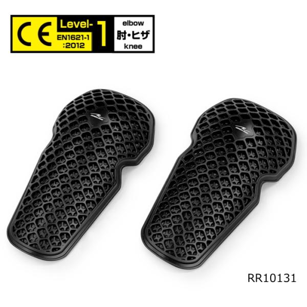 EUの安全規格をパスした高性能肘プロテクター■ 商品情報・品番： RR10131・品名： CE-LEVEL1 エアスルーパッド　ラージ・COLOR： BLACK・MATERIAL：TPE・重さ：左右合計202g【重要！ご注文前に必ずご確認下...