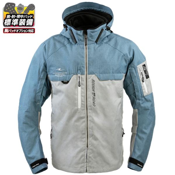 ★こちらの商品は　【ラフアンドロード横浜店（実店舗）】でも　ご確認・ご相談いただけます。ベンチレーション開閉・インナージャケット対応で春夏秋冬フルシーズン活躍■ 商品情報・品番： RR7259MST-BL・品名： エアベントラフパーカー・C...