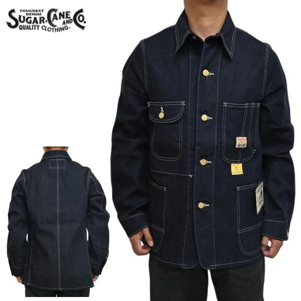 ●商品名：SC15655 シュガーケーン●本体：コットン１００％●生地:11oz ブルーデニム●ボタン:シュガーケーン刻印入りボタン●パッチ:布●ポケット数:表：４・ 裏：１●ワンウォッシュ●３６Ｍサイズ：肩幅４２・袖丈６５・着丈７２・身幅...