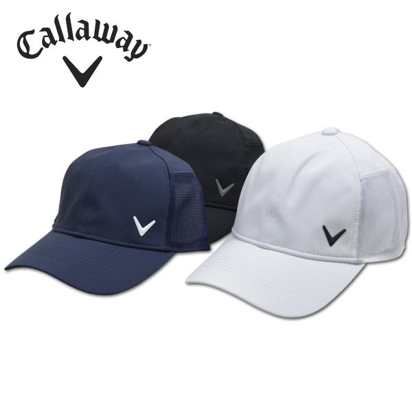 ■キャロウェイ■雨天から猛暑まで対応する全天候型の多機能キャップ。フロントと天面には日差しを遮る素材、サイド~背面には通気性と撥水性を兼ね備えたメッシュ生地を採用。内側には、水に濡らして振るとひんやり感が持続する「COOL VITAL」素材...