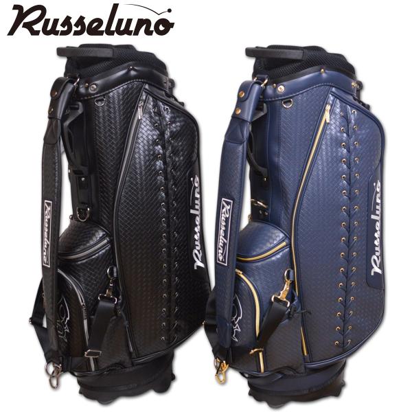 ■ラッセルノ■網柄がエンボスされたPUレザーを全面に使用したスタンドタイプのGOLF BAGです。両サイドやフードに施されたLUCHA MASK後ろ側のレースアップを表現した編み込みがポイントです。音楽を楽しみながらゴルフも楽しめる様にBl...