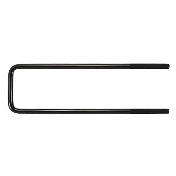 Uボルト ネジ径M12×幅75ｍｍ×長さ400mm鉄製 カチオン塗装  黒 日本ボデーパーツ工業シャシー用のＵボルトです。 ネジの太さ、内幅寸法、長さ寸法を確認してください。仕様鉄製・カチオン塗装（黒） ネジ径：M12 P=1.25 ネジ部...