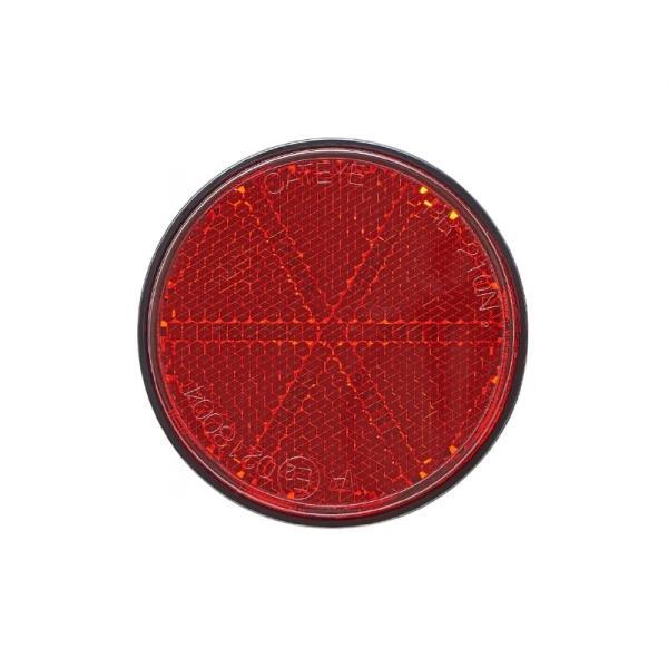 6962097 RR-210N-BTR 丸型レフレクター反射板 1枚 赤(ECE規格認証)ECE規格認証の反射板です。厚み 7.3mm の薄型タイプCATEYE製商品コード:RR-210N-BTRオール樹脂製    レンズ:赤/土台:黒外形...
