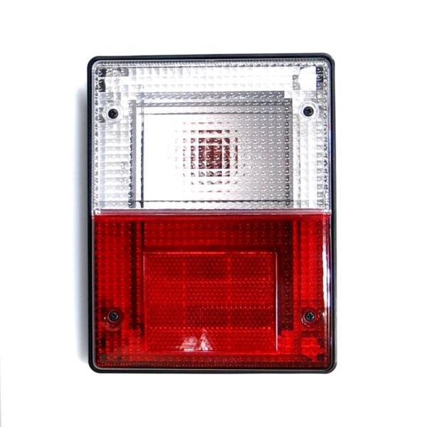 SFLバステールランプ単体赤レンズ部に反射板付サイズ:ヨコ160mmタテ200mmテールレンズは表のビスにて取り外し可能で、電球交換も簡単です。注意:取り付け部分のスペースをご確認の上ご注文お願いします。<車検について>車の年式...