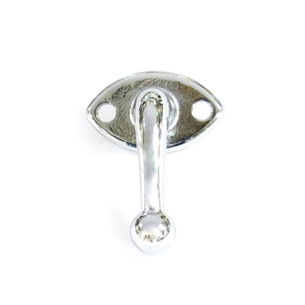 トラック荷台用のロープフック DH型鋳物三価メッキ製サイズ:ヨコ51mmタテ66mmネジ間サイズ:35mmネジ穴サイズ:6.5パイ【注意事項】ボルトは付属しておりません。毎走行前に必ず緩み、異常がないか確認して下さい。定期的に異常が無いか点...