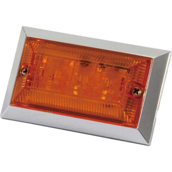 LED3 ハイパワーフラットマーカーランプ NEODC12/24V車共用フラットマーカーランプをハイパワー化!!サイズ:巾96mm×高20mm×奥行58mm(ネジピッチ70mm)定格:DC24V 約95mA(約2.2W)　　 DC12V 約...