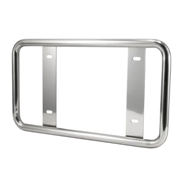 501182 JET  丸パイプナンバープレート枠 大型用オールステンレス製ナンバープレート枠！！シンプルで飽きの来ないデザインで仕上げたステンレス製ナンバープレートホルダーです。材質 ステンレスサイズ　幅500×高さ280×厚さ30ｍｍ ...
