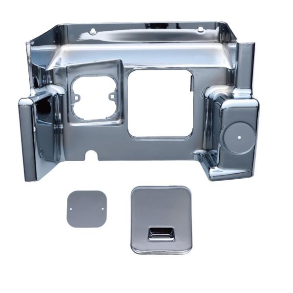 ジェットイノウエ572461メッキサイドステップパネルエアループプロフィア/NEWプロフィア後期用（H19.6〜H29.4）右側単品 運転席側交換式材質：樹脂/クロームメッキ※左側：キャブを操作する際にフロントパネル裏にあるレバーを引くと操...