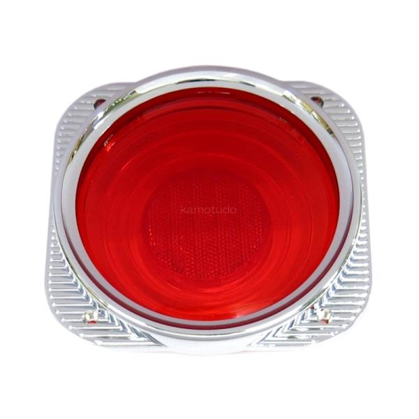 純正テールをドレスアップ!ケンメリテールレンズ パート50　赤ご注文時、必ずレンズ刻印とネジ間サイズをご確認下さい。レンズ刻印:IKIまたはICHIKOH用ネジ間サイズ:ヨコ112mmタテ120mm【注意事項】レンズ刻印・ネジ間サイズをご確...