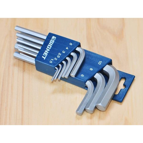 ●SIGNET シグネット 35009 9PC 六角レンチ セット●サイズ　1.5・2・2.5・3・4・5・6・8・10mm　　・ショートタイプで狭い場所での作業に大変便利です。　・ホルダー付き。