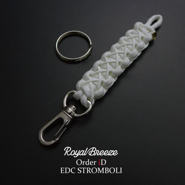 Royal Breeze Order-iD EDC Stromboli-iDオーダーiDとは？当社で在庫するパラコードカラーからお好きな色でハンドメイドするオーダーメイド専用サービスです。こちらの製品はイニシャル(頭文字)を1つまで刻印でき...