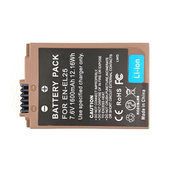 【送料無料】NIKON EN-EL25互換 直接充電カメラ用バッテリーパック Z50,Z30,Zfc ニコン用