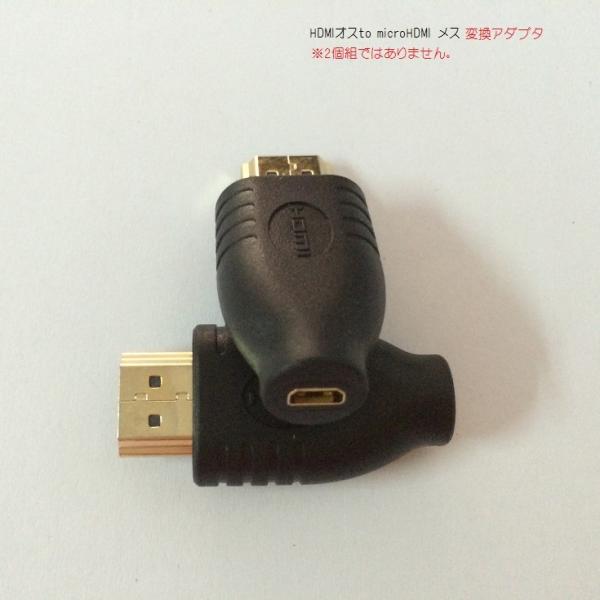 HDMI to MicroHDMI 変換アダプタ(標準HDMIオス・MicroHDMIメス)