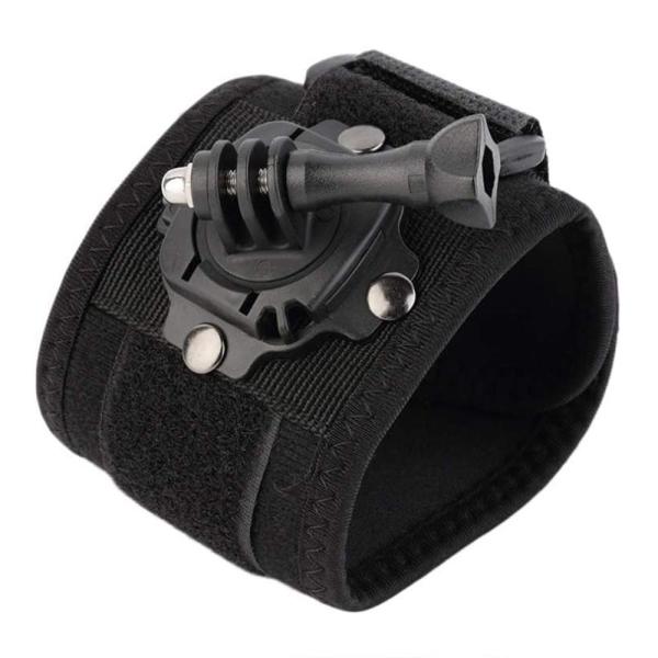 手首より先にカメラをマウントすることで、より繊細なカメラ操作が可能。360回転可能のリストストタップは自分のサイズに合わせてマジックテープを調節できる。マウントの回転ベースにはスライド式ロックがあり、ボタンを押すとロックが解除になります。ロ...