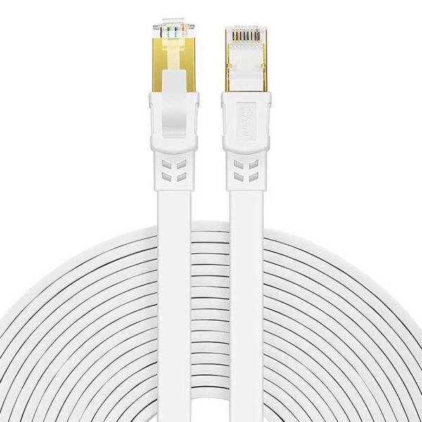 Cat8 LANケーブル / 3m / フラットケーブル / 40Gbps / 2000MHz / RJ45 / ギガビット/  高速  /イーサネットケーブル / 金メッキ  フラットケーブル 40Gbps 2000MHz RJ45 ギガ...