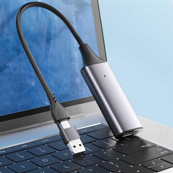 HDMI出力の映像を簡単にパソコンに保存できるHDMIキャプチャーです。スマートフォン、ゲーム機、ビデオカメラなどの間に接続するだけで、誰でも高画質の動画や静止画を記録できます。初心者にも簡単です。