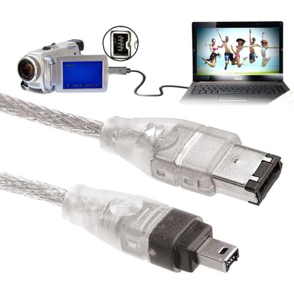 4ピンのIEEE1394（i.LINK・DV）端子を持つパソコンや周辺機器と、6ピンのIEEE1394（FireWire）端子を持つパソコンや周辺機器を接続するケーブルです。ハードディスクやデジタルビデオカメラ、DVDドライブなどの高速転送...