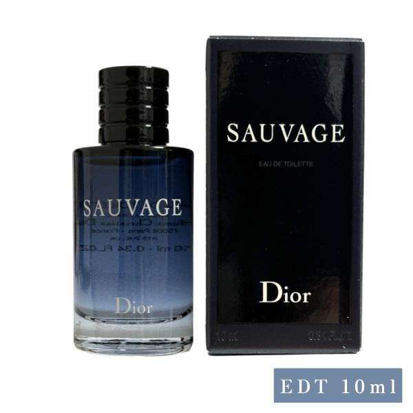 ［商品］【並行輸入品】クリスチャンディオール 香水 ソヴァージュ オードゥトワレ EDT 10ml ミニボトル Christian Dior SAUVAGE ソバージュ［商品特徴］爽やかなシトラスの印象が際立つ、アロマティック系のオードゥ ...