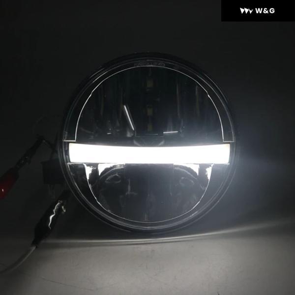 5.75インチ ラウンドLED オートバイ バイク ヘッドライト バルブ LEDプロジェクター ハイ/ロービーム ヘッドランプ オートバイ バイク カスタムパーツ アクセサリー 交換用部品Hign-concerned Chemical:No...