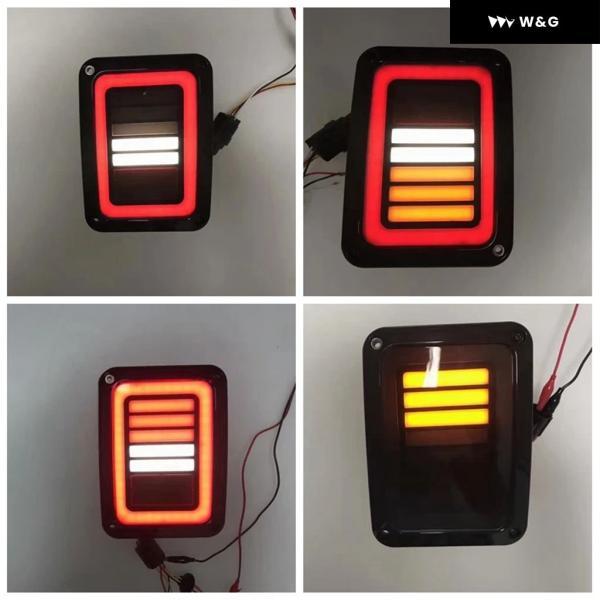 2個 LED テールライト ジープ ブレーキ リバース ウィンカー ランプ バックアップ リア パーキング ストップ ライト DRL ライト 12V ジープ ラングラー JK カスタムパーツ アクセサリー 交換用部品Hign-concern...