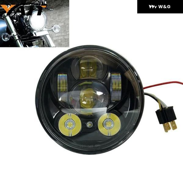5-3/4 5.75 LED ヘッドライト 883 スポーツスター トリプル ローライダー ワイドグライド オートバイ バイク ヘッドランプ カスタムパーツ アクセサリー 交換用部品Hign-concerned Chemical:NoneC...