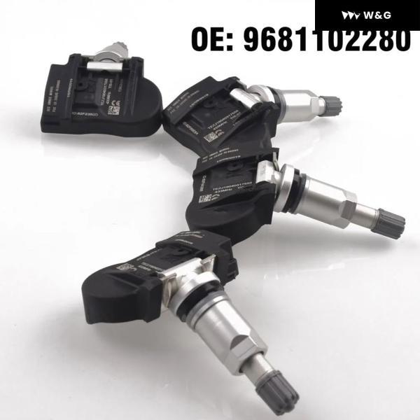 4個 車用タイヤエア圧モニターセンサー TPMS 433MHZ プジョー 207 208 307 308 4008 シトロエン C4 C5 カスタムパーツ アクセサリー 交換用部品Hign-concerned Chemical:NoneVo...