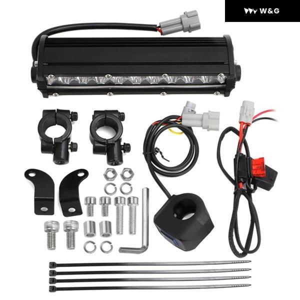 ホンダ CRF110 CRF125F CRF250F LED ヘッドライト ライトバー ライトキット 5モデル対応 7/8インチ ハンドルバー ダート オートバイ バイク ヘッドランプ カスタムパーツ アクセサリー 交換用部品Wattage...