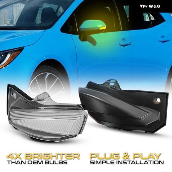 トヨタ カローラ スポーツ 2019 2020 シエンタ XP170 ヤリス XP210 LED ダイナミックウィンカー ライト リアビューミラー シーケンシャルランプ 2個 カスタムパーツ アクセサリー 交換用部品Special Feat...