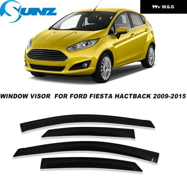 ウェザーシールド フォード フィエスタ ハクトバック 2009 - 15 ウィンドウ バイザー ベントシェード サンレイン ディフレクター ガード カスタムパーツ アクセサリー 交換用部品Material:PlasticHign-conce...