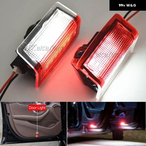 1ペア LED 車ドア ルック ウェルカム ランプ メルセデス ベンツ A B C E EQC G GL GLA GLC GLS M クラス W176 W246 W205 W212 W213 カスタムパーツ アクセサリー 交換用部品Hign...