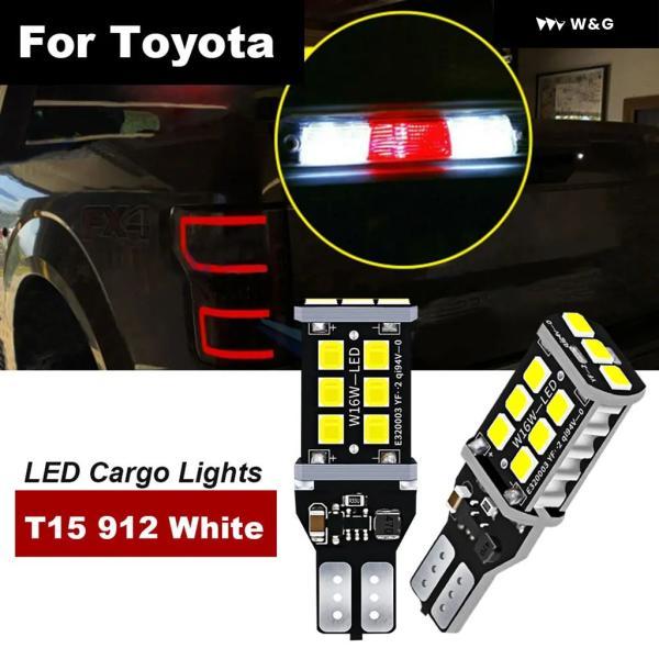 トヨタ タンドラ 2000-2019用 LED T15 921 CANバス ホワイト カーゴ トランク レッド サード サード ブレーキライト バルブ 4個 カスタムパーツ アクセサリー 交換用部品Hign-concerned Chemic...