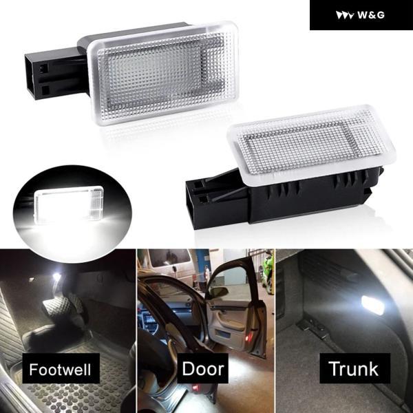 ボルボ V40 V40CC V60 S60 S80 XC40 XC60 XC90 LED アンダードアカーテシランプ フットウェルライト ラゲッジ トランク ライト 1286317/9123680 2個 カスタムパーツ アクセサリー 交換用...