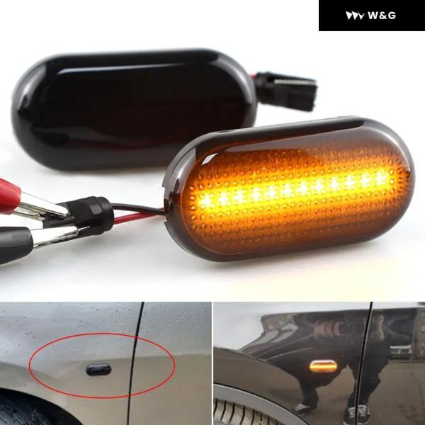 スモークLED車用サイドマーカー ウィンカーライト シグナルランプ ウィンカーライト 2個 日産 キャシュカイ ナバラ マイクラ 350Z ノート パスファインダー用 カスタムパーツ アクセサリー 交換用部品Hign-concerned C...