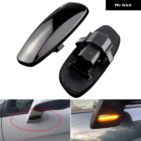 2個 ダイナミック LED 車用 ウィンカーライト サイドマーカーランプ シトロエン C4 ピカソ C3 C5 DS4 プジョー 308 207 3008 5008 2009-2017用 カスタムパーツ アクセサリー 交換用部品Hign-c...