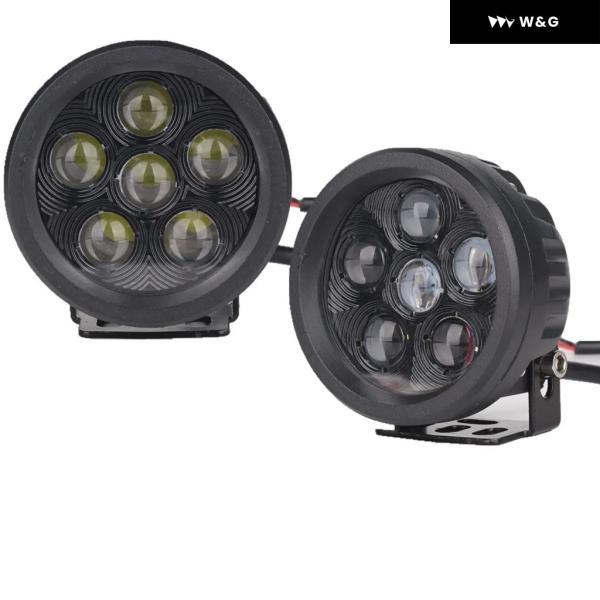 4D 3.5インチ 18W ラウンドLEDプロジェクター作業灯 オフロードポッドスポットライト ジープ SUV ATV ボート 車 トラック オートバイ バイク カスタムパーツ アクセサリー 交換用部品Degree:30Working Te...