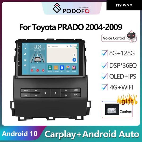 トヨタ プラド 2004-2009/レクサス LX470/GX470 2004-2009 カー ラジオ マルチメディア ビデオプレーヤー ナビゲーション ステレオ GPS ラジオ カスタムパーツ アクセサリー 交換用部品Warranty:O...