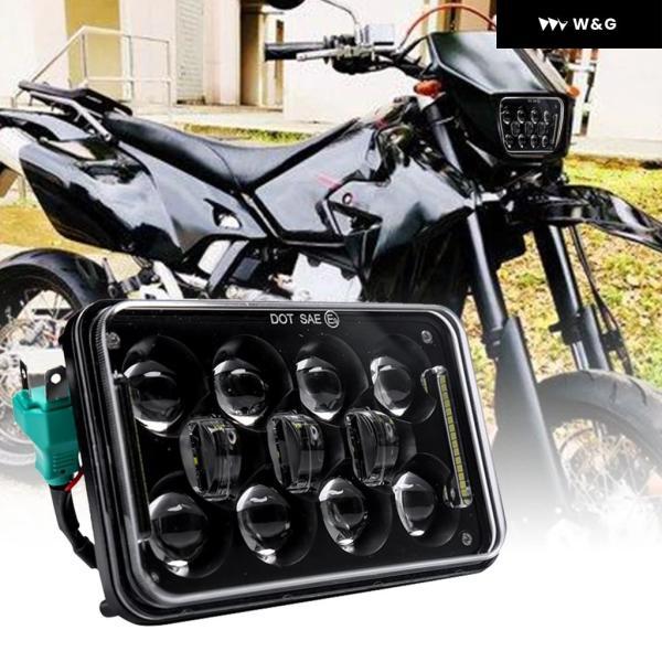 4X6インチ オートバイ バイク LED ヘッドライト DRLハイロービーム付き ホンダ XR250 XR400 XR650用 シールドビームDRL フロントランプ シボレー 用 カスタムパーツ アクセサリー 交換用部品Wattage:60...