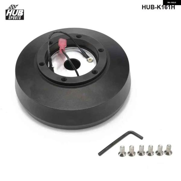 HUBSPORT アルミ 6穴 ステアリングホイール ボール ベアリング レーシング ショートハブ アダプター ボスキット フォード F250/F350/レンジャー 92-02 HUB-K161H カスタム パーツ アクセサリーHign-c...