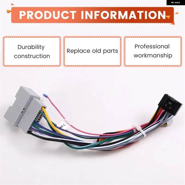 車用16ピン ラジオ CANバス ケーブル 電源配線 ハーネス ソケットコネクタCANバスデコーダー ジープ ラングラー コンパス ダッジ カスタム パーツ アクセサリーHign-concerned Chemical:NoneOrigin:...