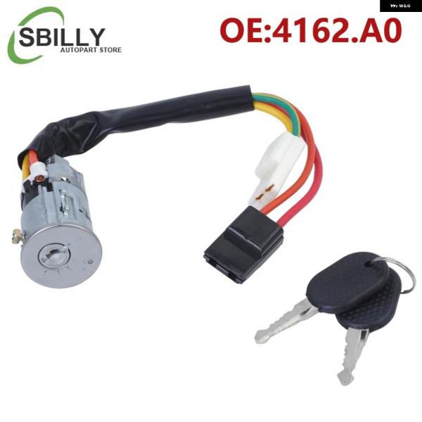 4162.A0 4162A0 車用 イグニッション キースイッチ シリンダー ロック キー2個付き プジョー 306 1993-2001 9009090A カスタム パーツ アクセサリーHign-concerned Chemical:Non...