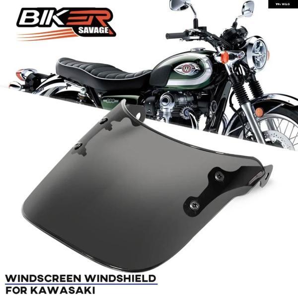 オートバイ ウィンドスクリーン パレブリーズ カワサキ W800 W400 ER-5 ZR-7 ZR 250 400 500 750 BJ ESTRELLA 250 ウィンド ディフレクター ウィンドシールド カスタム パーツ アクセサリー...