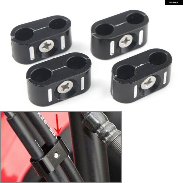 バイク ブレーキスロットル ケーブル ワイヤーライン クリップ ホルダー クランプ ハーレー 1984年以降 CNCアルミ 汎用 4個 カスタム パーツ アクセサリーProtective parts:OtherHigh-concerned ...