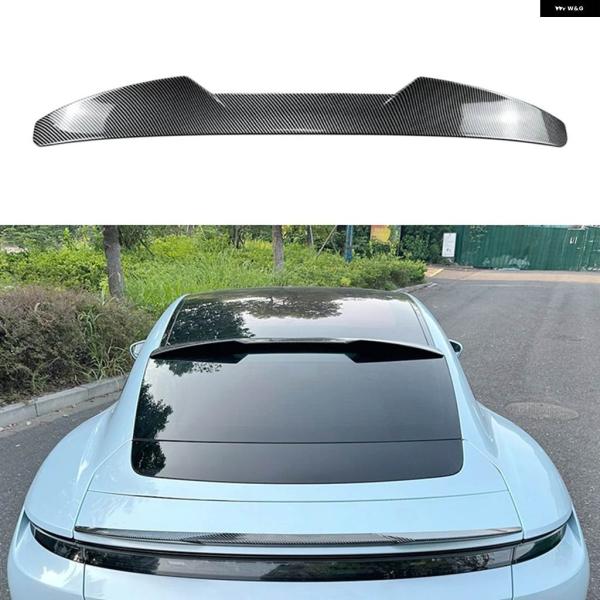 ポルシェ タイカン リアウィンドウ スポイラー ウィング トランク スポイラー ブラック カーボン チューニング カー スタイリング アクセサリー 2019-2025 カスタム パーツ アクセサリーHigh-concerned chemic...