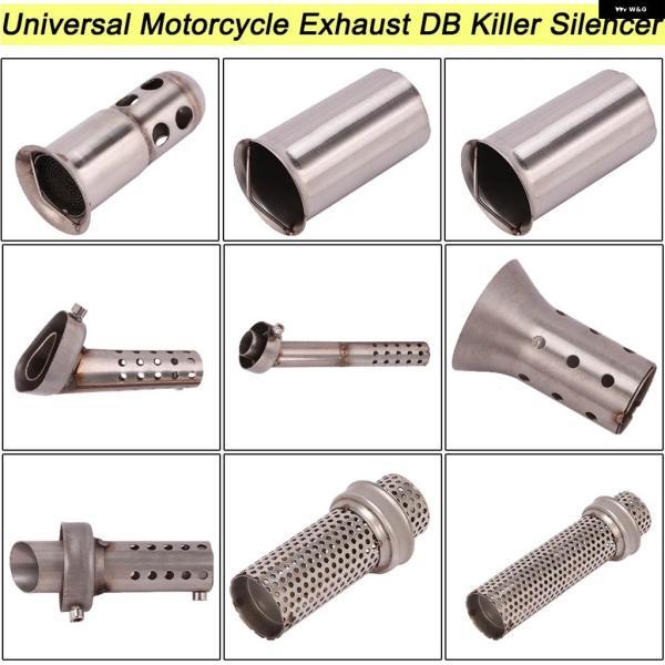 61MM オートバイ 汎用 マフラー DBキラー ノイズ低減 51MM エスケープマフラー サイレンサー カワサキ ホンダ スズキ BMW ヤマハ カスタム パーツ アクセサリーHigh-concerned chemical:NoneMot...