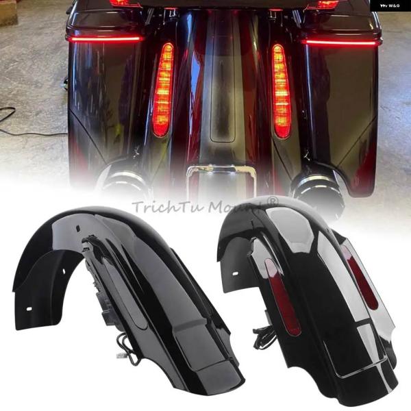 延長 リアフェンダー システム テールライト 一体型 ハーレー ツーリング ロードキング エレクトラ ストリートグライド 93-2008 バイク マッドガード カスタム パーツ アクセサリーProtective parts:OtherHig...