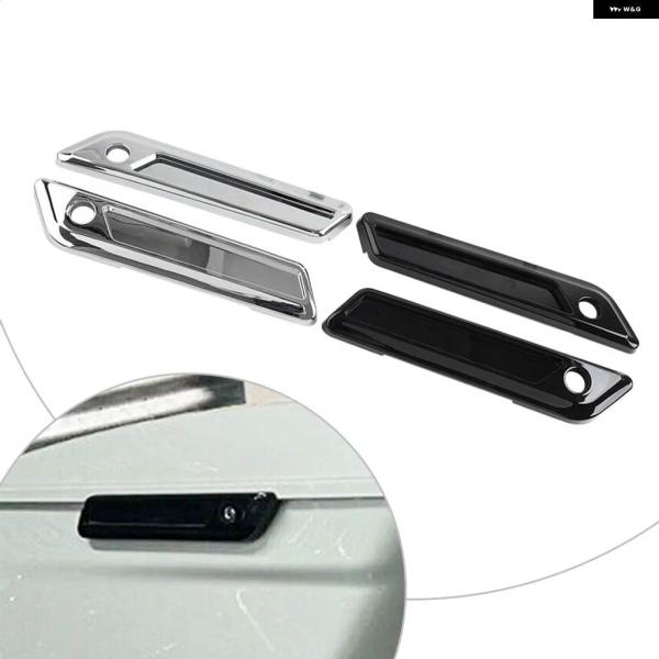 2個 オートバイ サドルバッグ ヒンジ ラッチカバー トリム ハーレー ツーリング エレクトラ グライド ロードキング 2014年以降 ABS 光沢ブラック/クロームProtective parts:OtherHigh-concerned ...